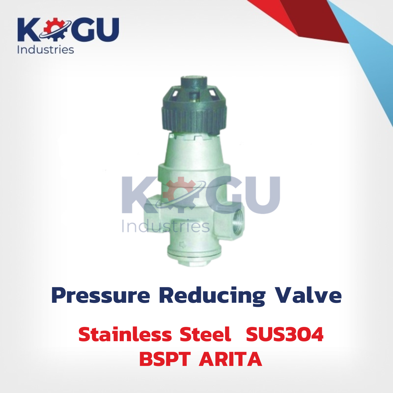 ARITA Stainless Steel Pressure Reducing Valve SUS304 (PRV10) BSPT - KOGU INDUSTRIES จำหน่าย หน้า ...
